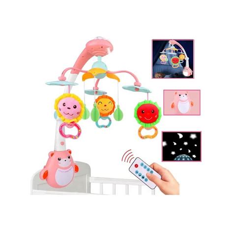 Ripley Movil Musical Ideal Para Dormir Rosado