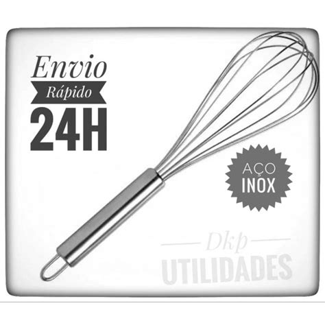 Batedor De Ovos Massas Bolos Foet Fue Profissional Inox Shopee Brasil