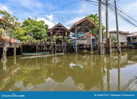 Waterfront And Rural Atmosphere At Khlong Bang Ramat A Canal In