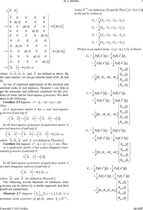 on real matrices to least squares g inverse and minimum norm g inverse of quaternion matrices