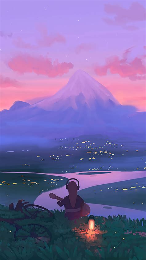 Digital Art Sunset Scenery Landscape HD Phone Wallpaper Rare Gallery