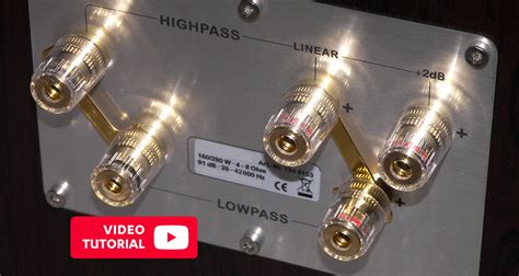 Cable Bridges Bi Wiring And Bi Amping Clearly Explained Teufel Blog