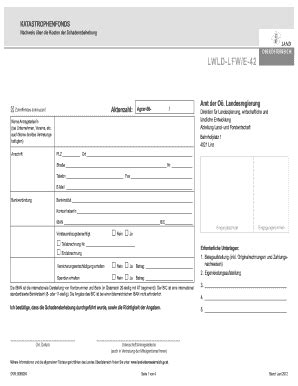 Ausfüllbar Online land oberoesterreich gv LWLD LFW E 42 Land
