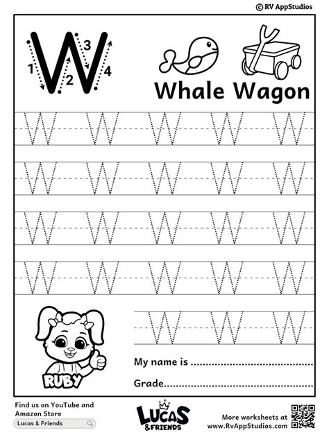 Worksheet Capital Letter W Lotty Learns Worksheets Library