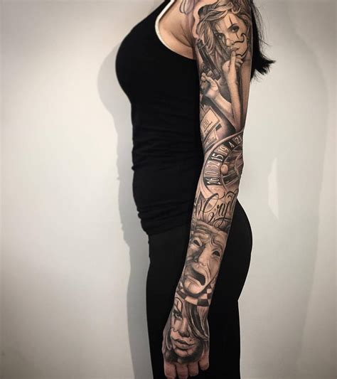 Tatuagem braço inteiro feminino Tatuagem braço Tatuagem