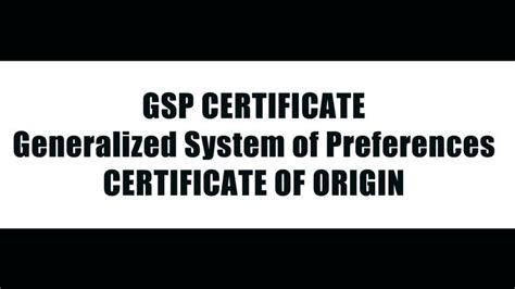 GSP CERTIFICATE MEANING FORMAT Meant To Be Social Media Network