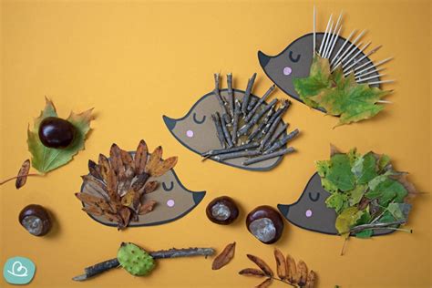 Igel Basteln Mit Vorlage Zum Ausdrucken Bastelideen Wunderbunt De