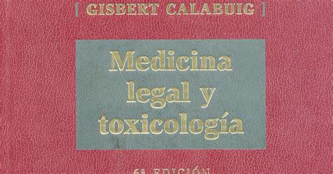 Libros Médicos PDF UMSNH Gisbert Calabuig Medicina Legal y