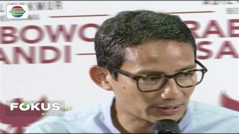 Sandiaga Uno Hormati Pilihan Politik Yenny Wahid Fokus Pagi YouTube