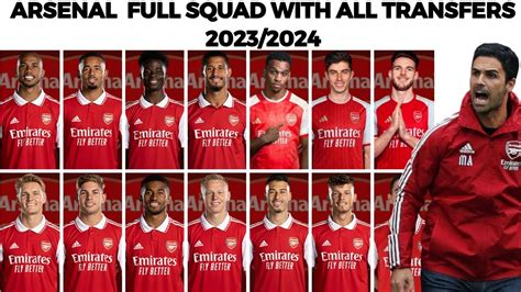 Arsenal Full Squad With All Transfers 2023 2024 YouTube