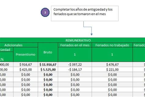 Planilla de Excel de Liquidación de Sueldos PlanillaExcel