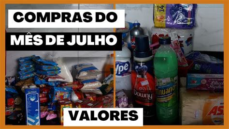 COMPRAS DO MÊS DE JULHO YouTube