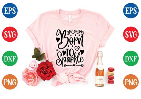 Born To Sparkle Svg Graphic By Habiba Creative Studio Creative Fabrica