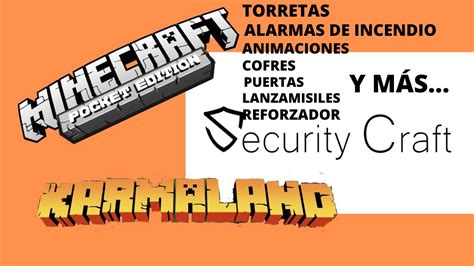 SECURITY CRAFT Para MINECRAFT PE BEDROCK 1 14 1 15 1 16 Como En