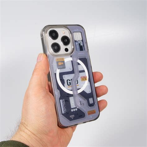 iPhone 15 Pro Max Case Hülle Gummi Silikon Machine Armor Type G20