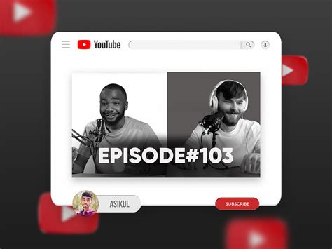 YouTube Podcast Video Thumbnails Design On Behance