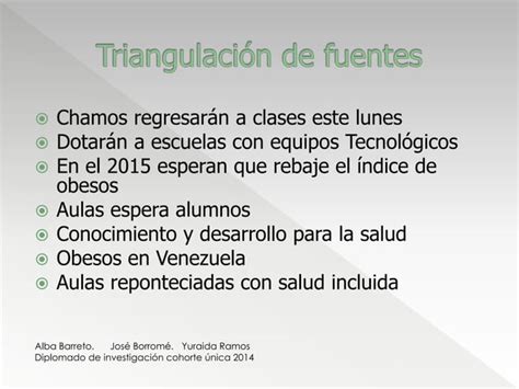 Triangulación de fuentes presentacion PPT