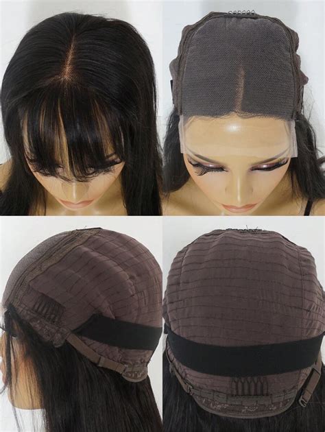 Tinashe Tinashe Hair 5x5 Straight Wig With Bang Glueless Wig Human Hair