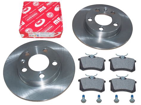TARCZE KLOCKI TYŁ DO GOLF 4 IV AUDI A3 LEON FABIA 13046028602N SET MS
