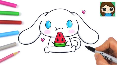 How To Draw Cinnamoroll Eating Watermelon Sanrio YouTube