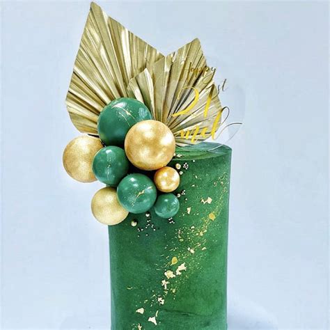 2pcs Palm Leaf Cake Topper Happy Birthday Decoration Palm Spear Cake