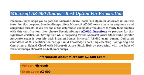 Latest Microsoft AZ 600 PDF Dumps The Most Beneficial Technique To Pass