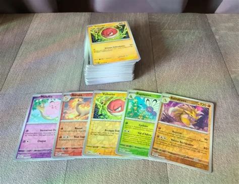 LOT DE 84 Cartes Pokémon 151 EV3 5 Neuves Sans Doubles Avec Reverse EUR