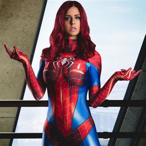 Spiderman Cosplay Mujer Sexy Zentai Traje De Spandex Mono De Superhéroe
