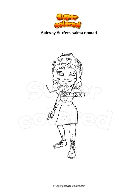 Disegno Da Colorare Subway Surfers Bonnie Pose Supercolored A8C