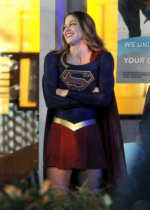 Melissa Benoist Filming Supergirl Set In Vancouver Gotceleb 30444 The
