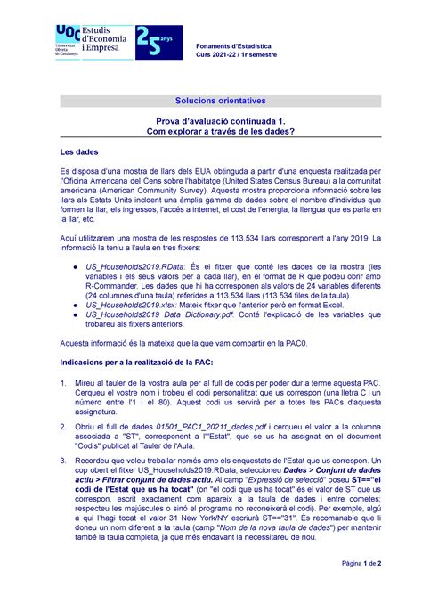 01501 Sol PAC 1 20211 Fonaments dEstadística Curs 2021 22 1r