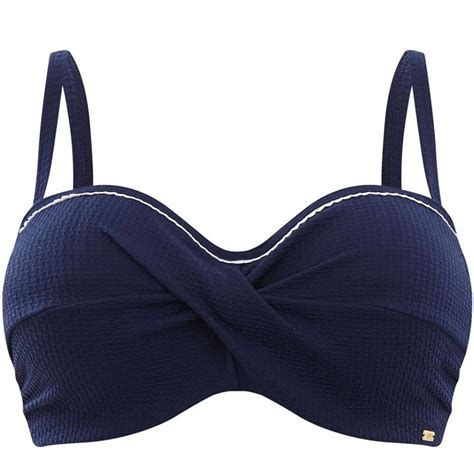 Haut De Maillot De Bain Bandeau Armatures Panache ANYA VOYAGE Bleu