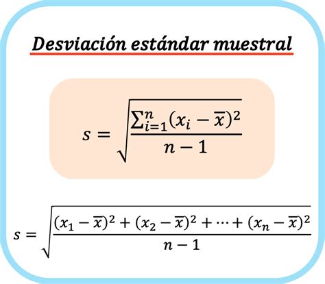 Desviación estándar muestral qué es fórmula y calculadora