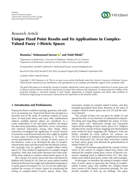 pdf unique fixed point results and its applications in complex valued fuzzy b metric spaces