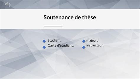 Modèle Présentation Soutenance De Thèse De Fin D études Exemples