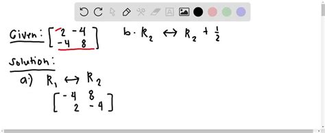 solved use elementary row operations to reduce the given matrix to row echelon form and hence