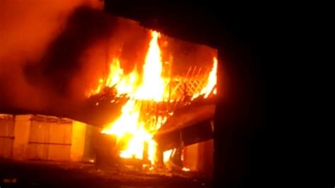 Pasar Cineam Tasikmalaya Terbakar Puluhan Kios Ludes