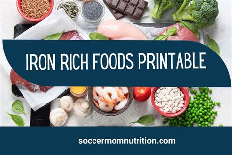 Printable Iron Rich Food List Boost Your Iron Intake