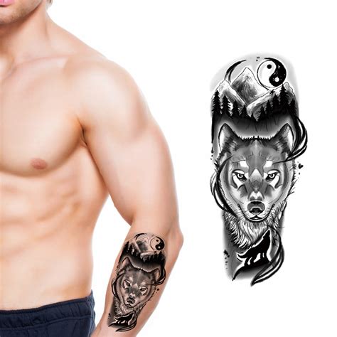 Tatua Zmywalny Tymczasowy Wilk Yin Yang G Ry Allegro Pl