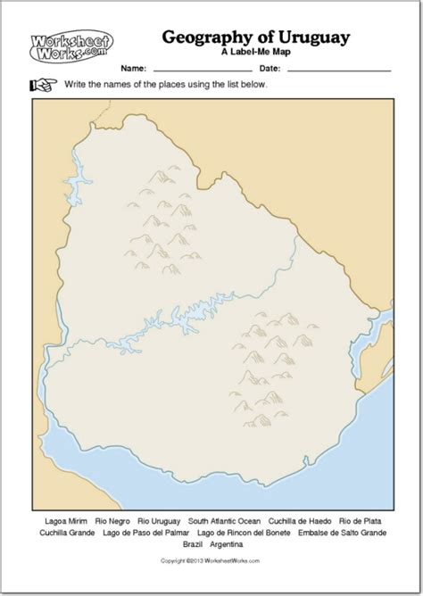 Mapa Politico Mudo De Uruguay Imagui