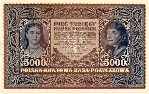 Banknot 5000 Marek Polskich Muzeum Papiernictwa W Dusznikach Zdroju