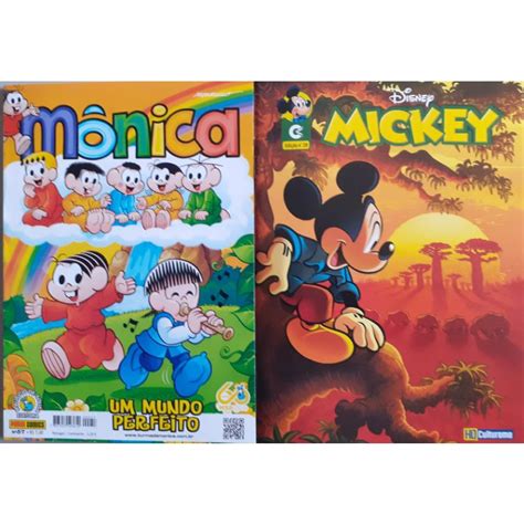 KIT MIX 10 GIBIS TURMA DA MÔNICA E DISNEY SEM REPETIÇÕES Shopee Brasil