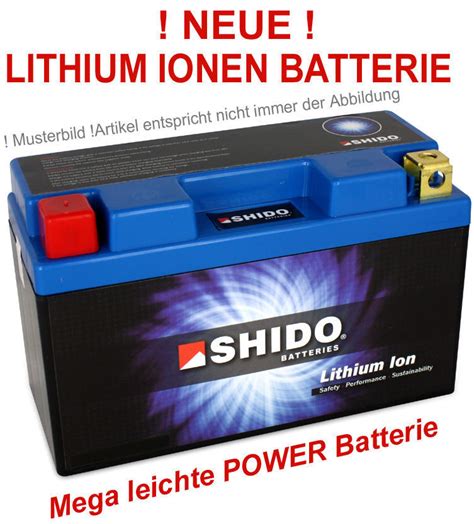 Shido LTX4L BS Lithium Ionen LiFePO4 Batterie YTX4L BS YTC4L BS YB4L