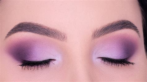 Soft Purple Smokey Eyes Tutorial Matte Eye Look Without Fake Eye