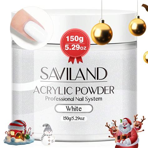 Saviland Polvo Acr Lico Blanco Para U As G Polvo Acr Lico Para U As