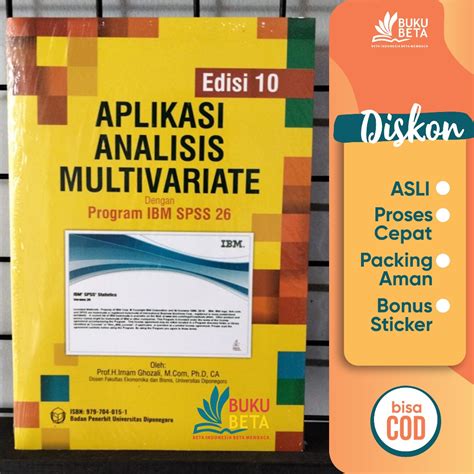 Jual Aplikasi Analisis Multivariate Dengan Program IBM SPSS 26 Imam