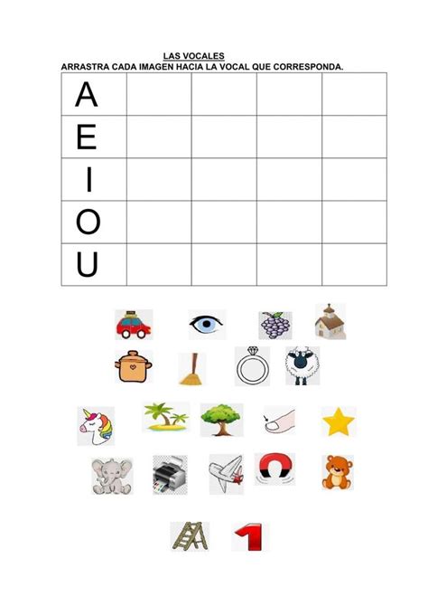 Las Vocales Exercise For PRIMER GRADO Libros De Lectoescritura