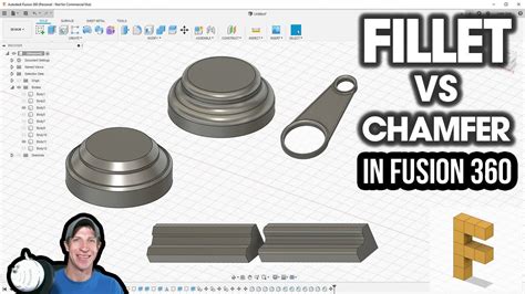 Fillet Tool Vs Chamfer Tool In Fusion 360 How To Use Both Tools