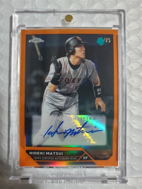 Yahoo オークション 2023 Topps npb chrome 25シリ 松井秀喜 巨人 サ