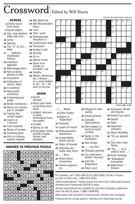 Answers To Today S New York Times Crossword Puzzle 0628 09 N